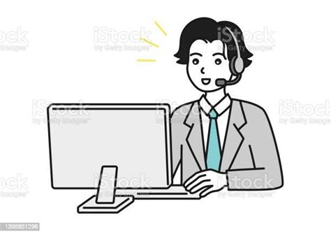 고객 지원에서 질문에 답변하는 남성 운영자의 클립 아트 이미지입니다 고객 서비스 담당자에 대한 스톡 벡터 아트 및 기타 이미지 고객 서비스 담당자 구조 기업 비즈니스