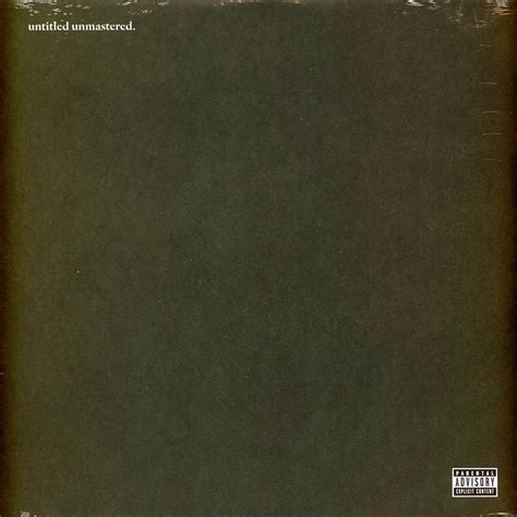 Kendrick Lamar Untitled Unmastered Black Vinyl Edition Vinyl Lp
