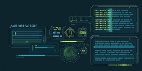 Premium Vector Design Of A Futuristic Software Interface For Data