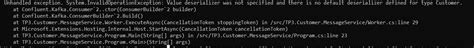 C Net Core Confluent Kafka Avro Deserialization Stack Overflow