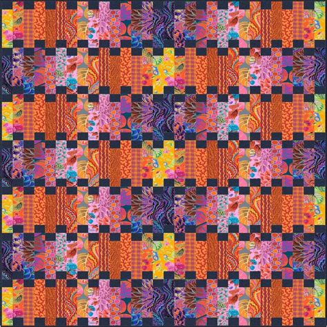 Kaffe Collective 2025 Warm Zippers Quilt Kit By Kaffe Fassett Stacey