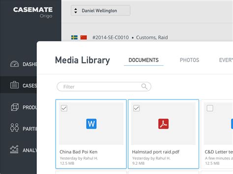 Casemate Media Library Ui By Rahul Hareendran On Dribbble
