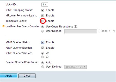 Configure Internet Group Management Protocol IGMP Or Multicast Listener Discovery MLD