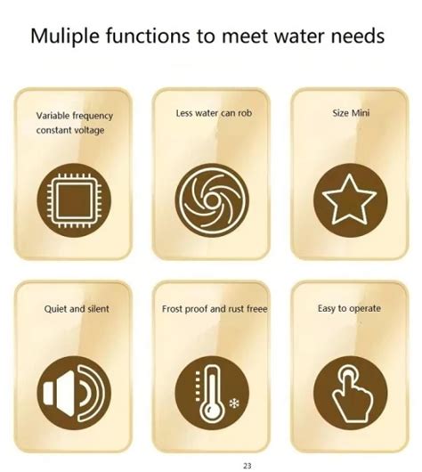 Permanent Magnet Frequency Conversion Water Pressure Booster Pump Silent Water Pump And