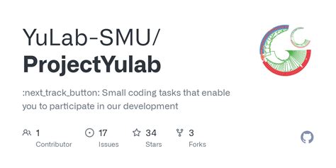Github Yulab Smu Projectyulab Next Track Button Small Coding Tasks That Enable You To