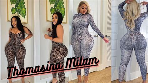 Thomasina Milam Curvy Model Plus Size Model From The A Youtube