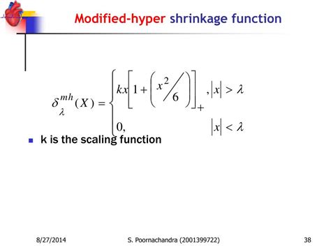 Ppt Wavelet Based Subband Shrinkage Models And Their Applications In Denoising Of Biomedical
