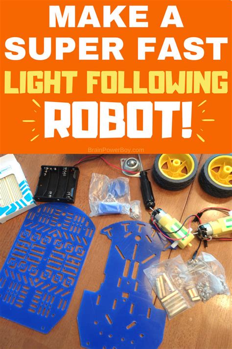 Build A Super Fast Light Following Robot