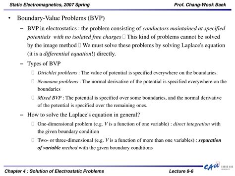 ppt poisson s equation in solving electrostatic problems powerpoint