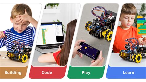 Acebott Esp32 4wd Smart Robot Car Kit For Arduino Agarwal Electronics