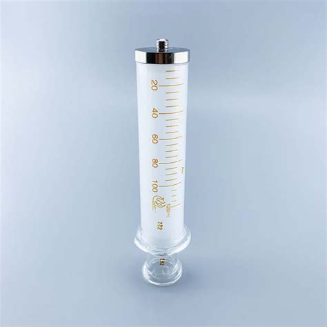 120 Ml Glass Syringe With Stainless Steel Tip Non Medical Use Labxsci