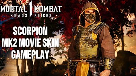 Scorpion Mk2 Movie Skin Gameplay Mortal Kombat 1 Youtube