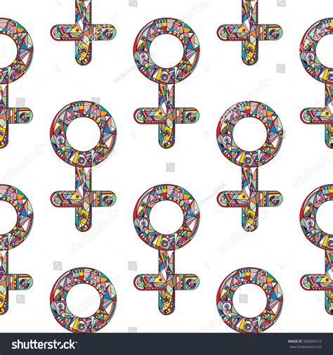Vector Abstract Male Female Gender Signs Stock Vector Royalty Free