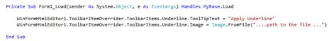 toolbar customization overriding toolbar button properties and