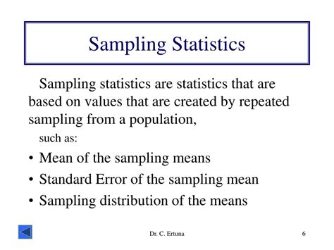 PPT Statistical Sampling Analysis Understanding Sample Data Dr C Ertuna PowerPoint