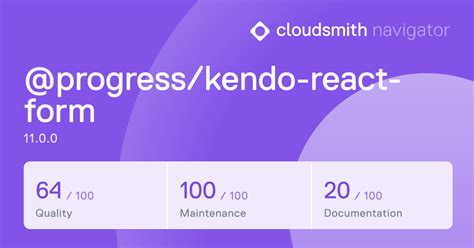 progress kendo react form 11 0 0 npm package quality cloudsmith