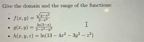 Solved I Understand How To Find The Domain I Am Just Chegg Com