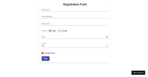 Example Of Configurable Angular Form With Camunda Bpmn Codesandbox