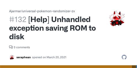 Help Unhandled Exception Saving Rom To Disk · Issue 132 · Ajarmaruniversal Pokemon