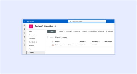Sharepoint Spotdraft