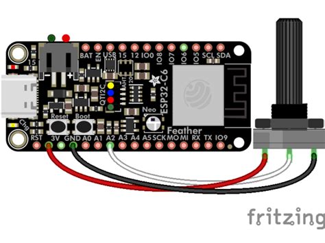 Analog Input Adafruit Esp32 C6 Feather Adafruit Learning System