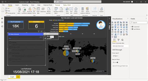 การใช้ power automate visual ใน power bi report 9expert