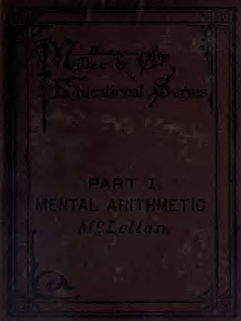 Arithmetic Mental Pdf Subtraction Arithmetic