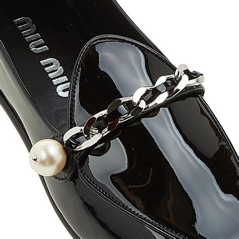 Miu Miu 미우미우 [미우미우] 페이턴트 가죽 로퍼 5d806d Jhr F0002 2 S I Village 에스아이빌리지