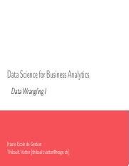 Data Wrangling For Business Analytics Mastering Dplyr In R Course Hero