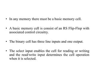 2 Linear Select Memory Organization PPT
