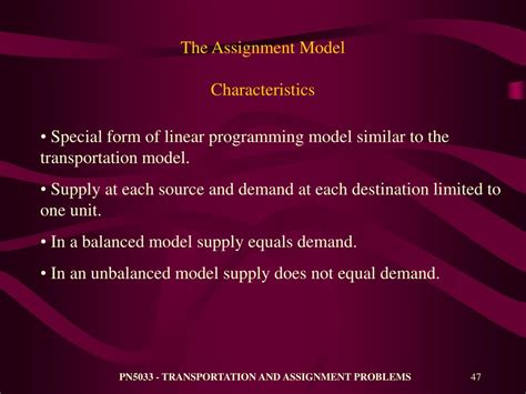 ppt transportation and assignment problems powerpoint presentation