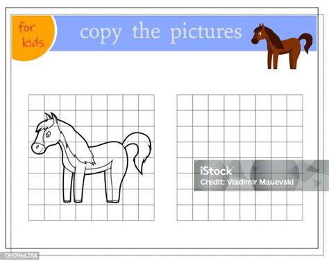 그림 어린이를위한 교육 게임 만화 말을 복사하십시오 벡터 0명에 대한 스톡 벡터 아트 및 기타 이미지 0명 가득 찬 개발 Istock