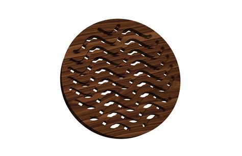 Trivet Weave Round 8 Inch Vectric Vcarve Pro File Vector Patterns 02 For Cnc Carving Cooking
