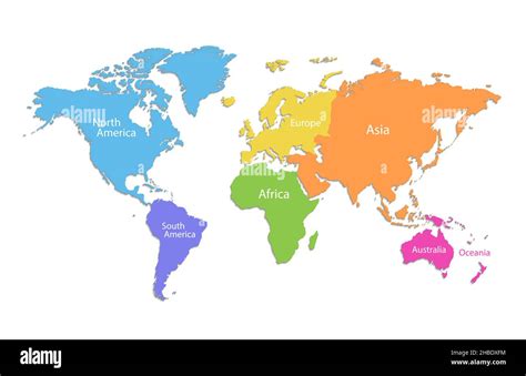World Maps Continents Printable