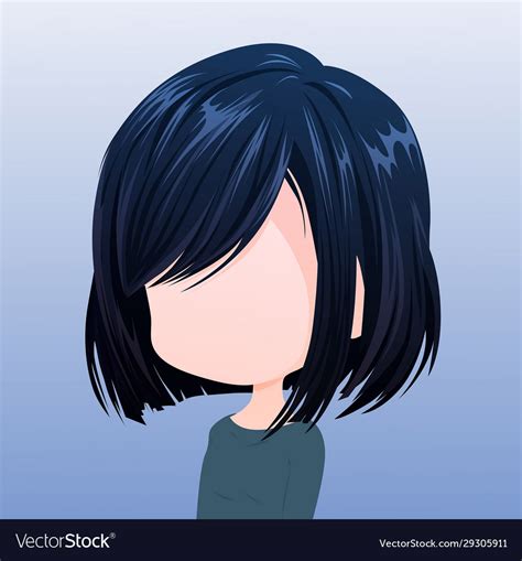 Cartoon Female Hair