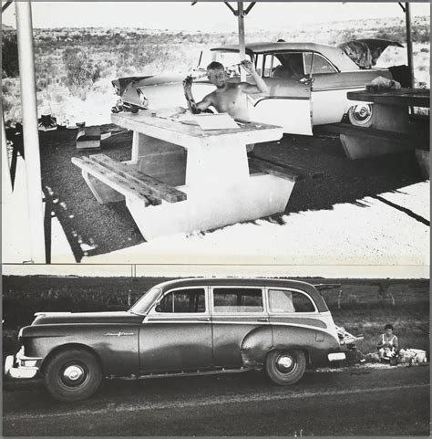 Ed Van Der Elsken Looking At A Roll Of Film During His World Trip