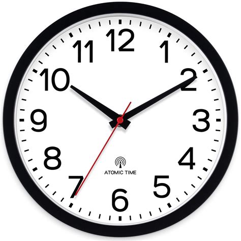 Akcisot Atomic 14 Inch Wall Clock Analog Clocks For Indoor Kitchen Battery Operated Clock For