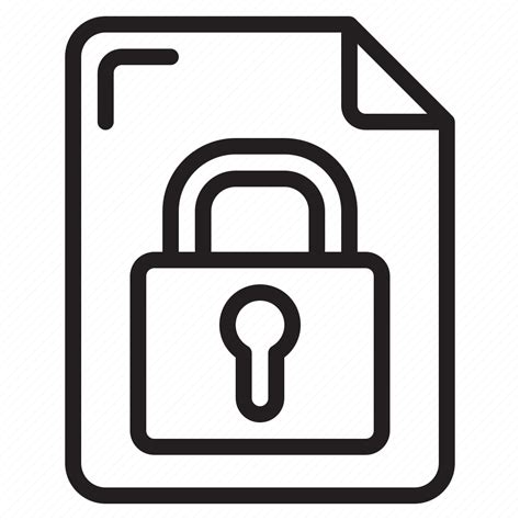 Lock Document File Office Doc Icon Download On Iconfinder