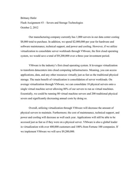 Virtualization And Server Consolidation