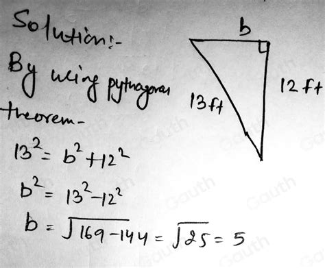 Solved Pythagorean Theorem Find The Leg What Is The Leng Geometry Gauthmath