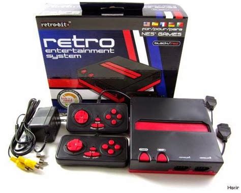 Nes Retro Entertainment System Red Game Console
