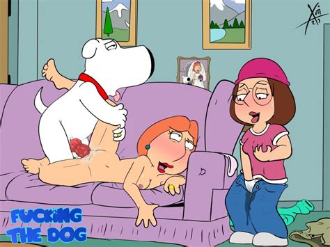 Rule 34 2girls Brian Griffin Canine Canine Penis Couch Sex Cum