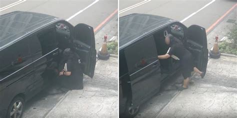 Woman Driving Mercedes Benz Spotted Defecating On The Roadside In Taiwan