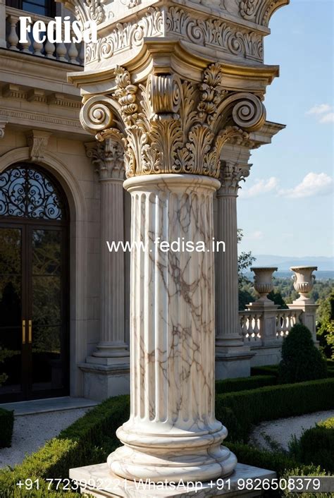 Premium Marble Column Design Pd 14570 Fedisa