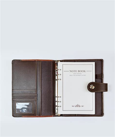 Personalized Folder Type Executive Notebook With Magnetic Lock