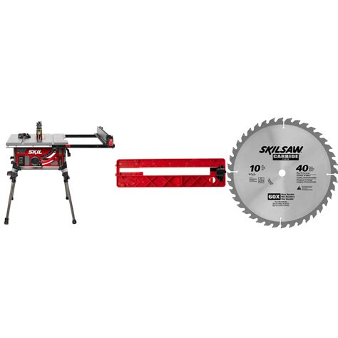 Skil 15 Amp 10 In Portable Table Saw With Dado Insert Plate And Circu