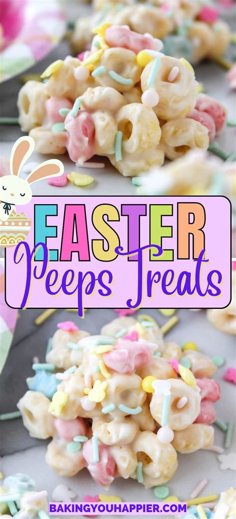 Peeps Cereal Treats Recipe Easter Desserts Treats Cereal Treats Christmas Desserts Treats