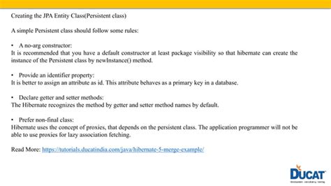 Hibernate 5 Merge Example Ppt