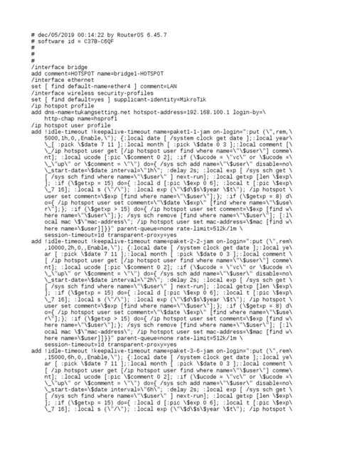 Settingan Dasar Mikrotik 4 Port Pdf Firewall Computing