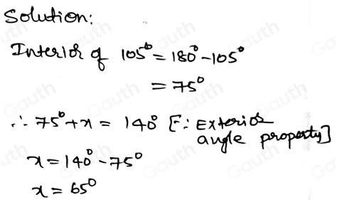 Solved Work Out The Size Of Angle X [math]